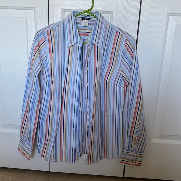 J. Crew Factory | Tops | J Crew Factory Striped Button Down Shirt | Poshmark